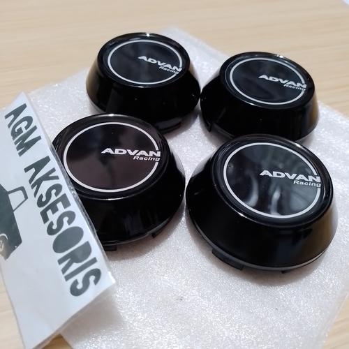 Jual Dop Roda Tutup velg Racing Advan Kerucut Hitam Diameter 6,5cm (Set ...