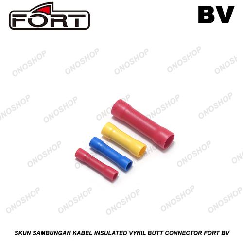 Jual Skun Sambungan Kabel Insulated Vynil Butt Connector Fort BV - BV ...