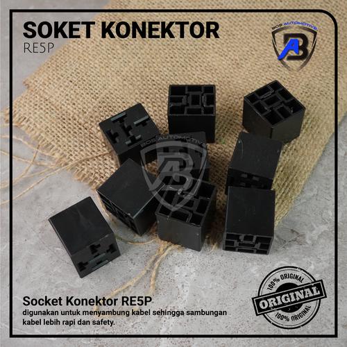 Jual Rumah Relay RE5P / Soket Relay / Socket Cable Relay / Kaki 5 Pin ...
