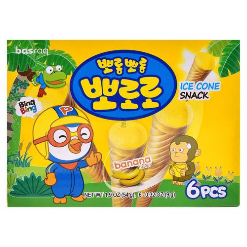Jual Pororo Ice Cone Snack Banana Chocolate Strawberry Pororo Ice Cone ...