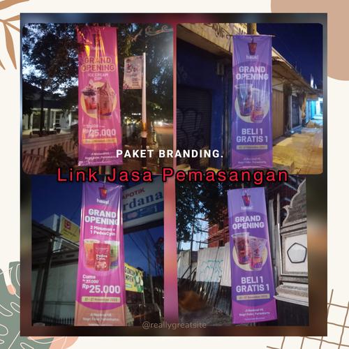 Jual Jasa Pemasangan T Banner-Umbul Umbul- Spanduk - Free Tiang Bambu ...