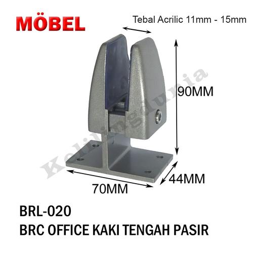 Jual Bracket Partisi Office SS Penjepit Kaca Kayu Stand Acrylic Sekat ...