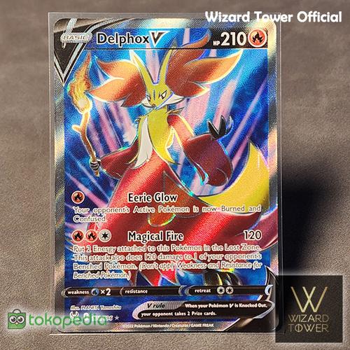 Jual Wt Delphox V Full Art Lost Origin Pokemon English Kota Surabaya Wizard Tower Official