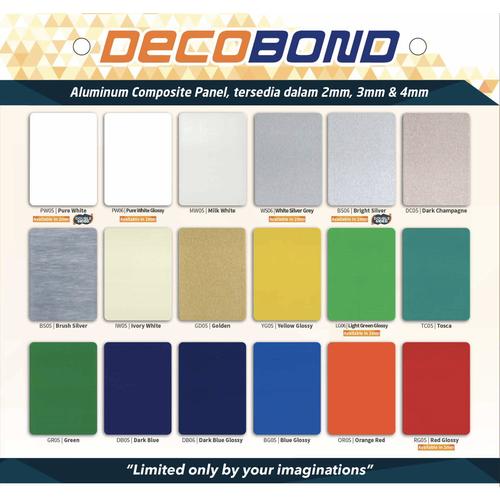 Jual ACP DECOBOND 2MMPE (INTERIOR) WARNA STANDAR & GLOSSY SERIES - Pure ...