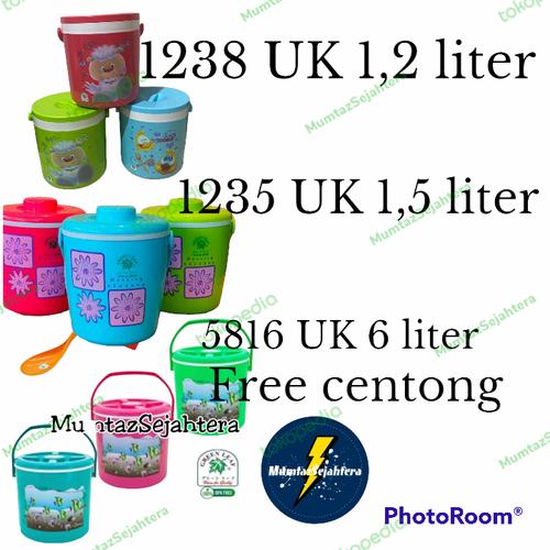 Jual Termos Es Batu/Termos Nasi Ice Rice Bucket/Termos Mini GL1235 ...