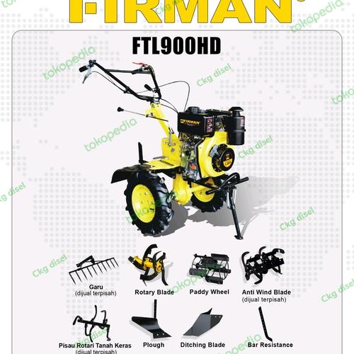 Jual TRAKTOR MINI TILLER FIRMAN FTL 900HD ALAT BAJAK SAWAH DAN LADANG ...