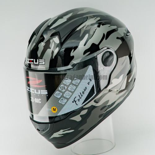 Jual Zeus ZS811C AL58 Black/SIL Flat Visor Free Dark Visor - M ...
