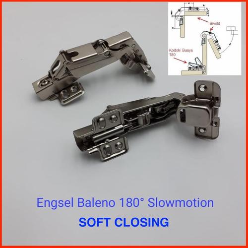 Jual Engsel Sendok Hidrolik Lemari Pintu 180 Derajat Slow Motion Soft ...