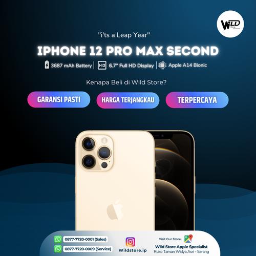 Jual iPhone 12 Pro Max 256GB Second Original Fullset All Operator ...
