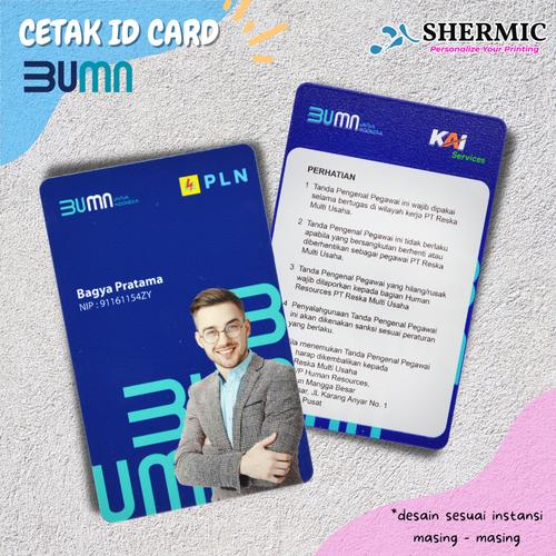 Jual Cetak Custom Print UV DESAIN ID CARD BUMN NAME TAG PVC RFID E-TOLL - 3D Image 1S, Tapcash ...