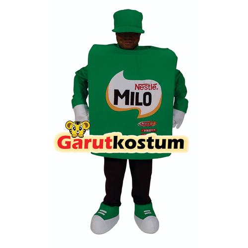 Jual Kostum maskot badut karakter milo hijau lucu setelan costume - XL ...