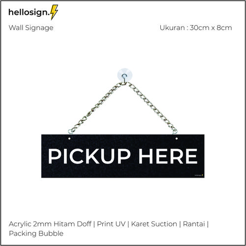 Jual Sign Akrilik PICKUP HERE|Print Papan Nama Tulisan Akrilik|Sign ...