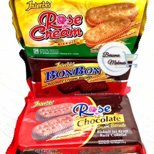 Jual Biskuit Interbis Rose Cream / Chocolate / Bonbon biscuit - Rose ...