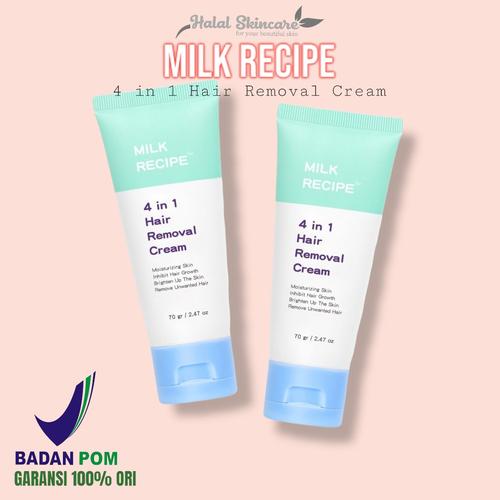 Jual MILK RECIPE 4 in 1 Hair Removal Cream Krim Penghilang Perontok ...