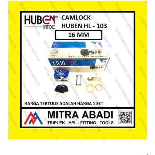 Jual Kunci Loker Kait Cam Lock 16 mm Kunci Lemari Huben HL 103-16 ...