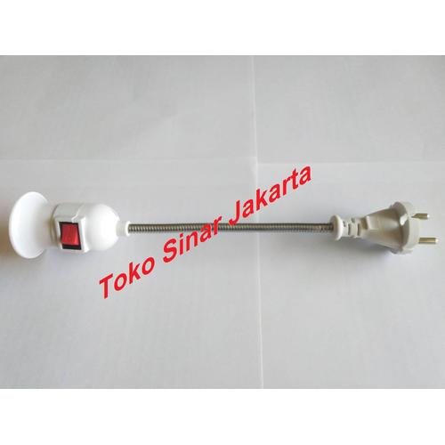 Jual Fitting Lampu E27 Fleksibel Flexible Steker Colokan Saklar - Kab ...