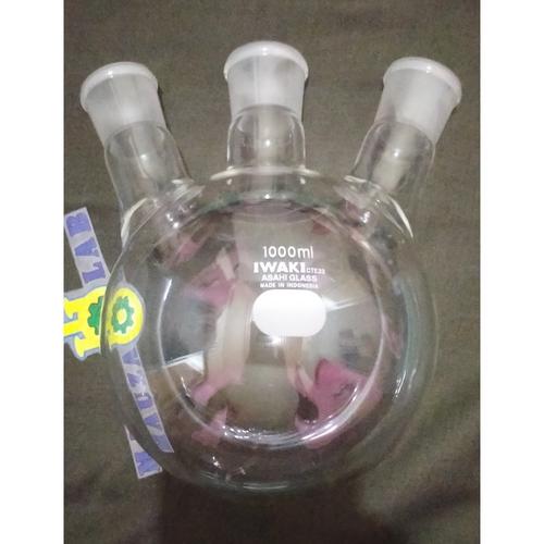 Jual Boiling / labu didih 3 neck 1000ml iwaki - Kota Bandung - Mauza ...