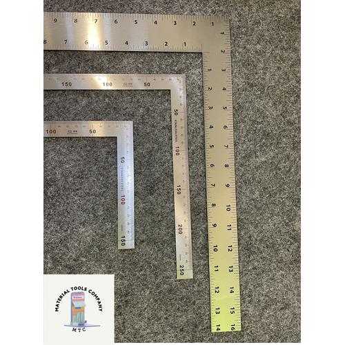 Jual Penggaris Siku Tukang / PENGARIS SIKU L STAINLESS STEEL / SIKU ...