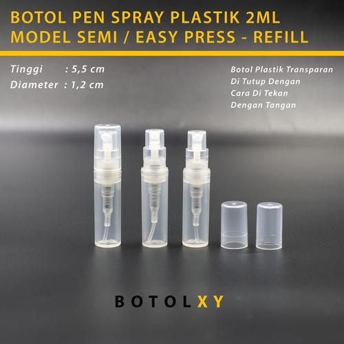 Jual Botol Pen Spray 2ml Plastik Bening - Tester/Sample Parfum Travel ...
