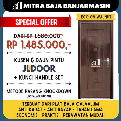 Jual PINTU METAL TYPE ECO 08,White And Brown - Putih - Kab. Banjar ...
