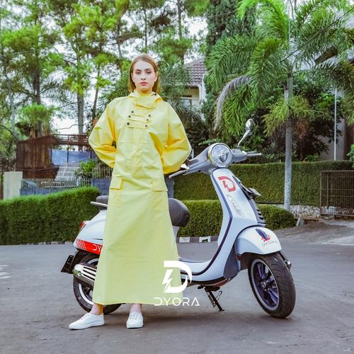 Jual Raincoat DYORA Ghaaliya Series Yellow / Jas Hujan Muslimah Wanita ...