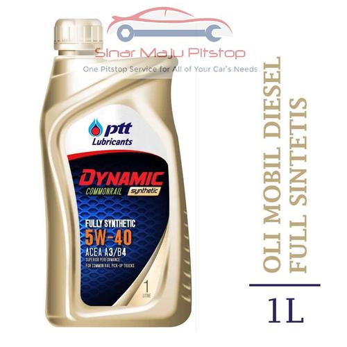 Jual PTT Dynamic Commonrail FULLY SYNTHETIC 5W-40 ACEA A3/B4 Oli Diesel 1 L - Jakarta Barat ...