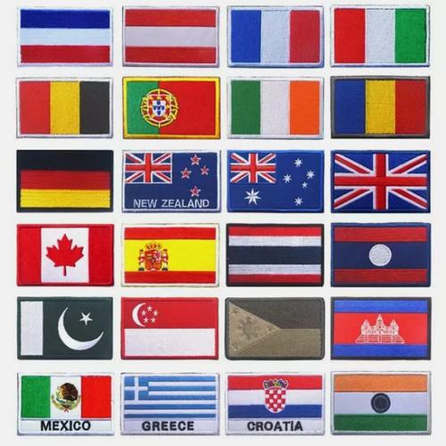 Jual patch bordir bendera negara terlengkap emblem flag - LAINNYA - Kab ...