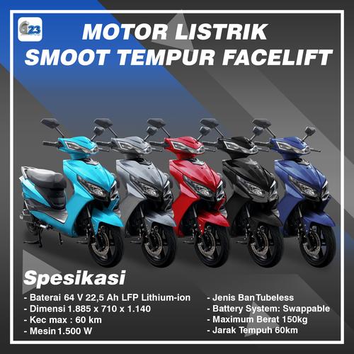 Jual MOTOR LISTRIK SWAP SMOOT TEMPUR Garansi - OTR Hitam - Jakarta ...