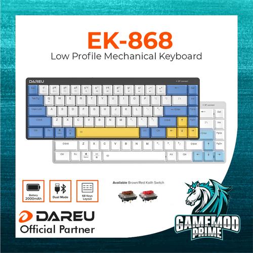 Jual Keyboard Gaming Dareu EK-868 Mechanical EK868 Low Profile Wireless ...