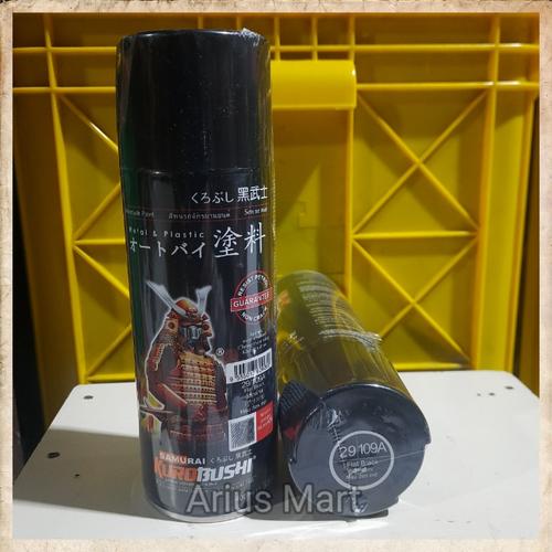 Jual Pilok/Pilox Samurai Cat Semprot Samurai 109A Flat Black Hitam Doff ...