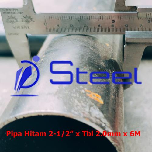 Jual Pipa Hitam 2 1/2" x Tbl 2.0mm x 50 cm | Pipa Besi 2-1/2 inch ...