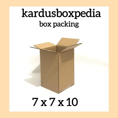 Jual corrugated box BARU 7x7x10 POLOS kotak/kardus/karton packing ...