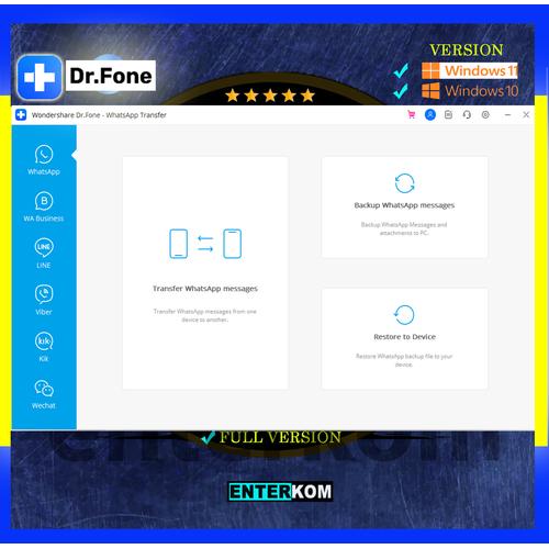 Jual software dr fone whatsapp transfer - Kab. Bogor - enterkom | Tokopedia