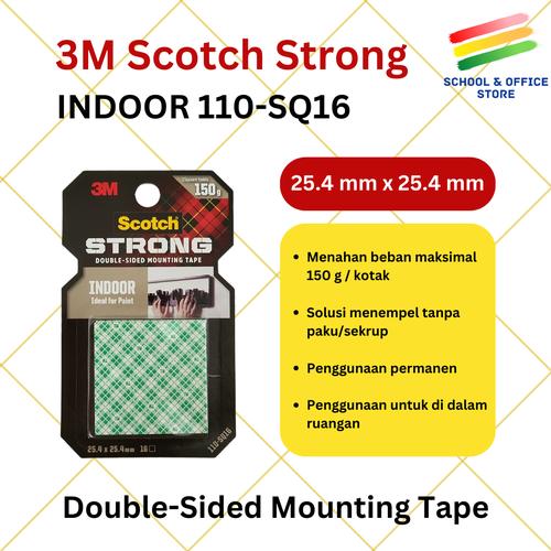Jual 3M Scotch Strong Indoor Square Double Tape / Mounting Tape Kotak - Jakarta Utara - School ...