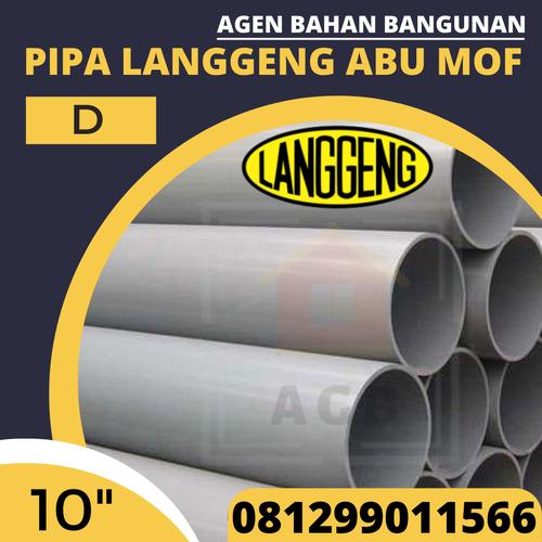 Jual Pipa PVC Langgeng Warna Abu 10" D Mof (Harga Grosir) - Jakarta ...
