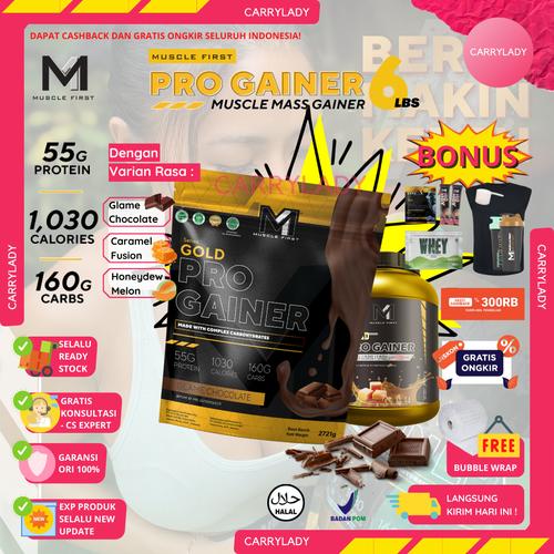 Jual M1 MUSCLE FIRST PRO GOLD GAINER 6 LBS WEIGHT GAINER PENGGEMUK 6 ...