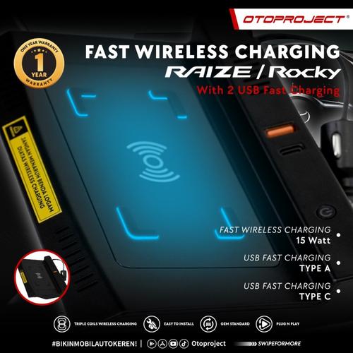 Jual Wireless Charging Khusus Raize Rocky With USB Fast Charging - Kota ...