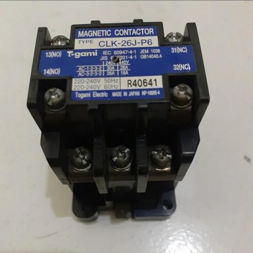 Jual Magnetic Contactor Kontaktor Togami CLK-26J-P6 CLK26J-P6 CLK 26J ...