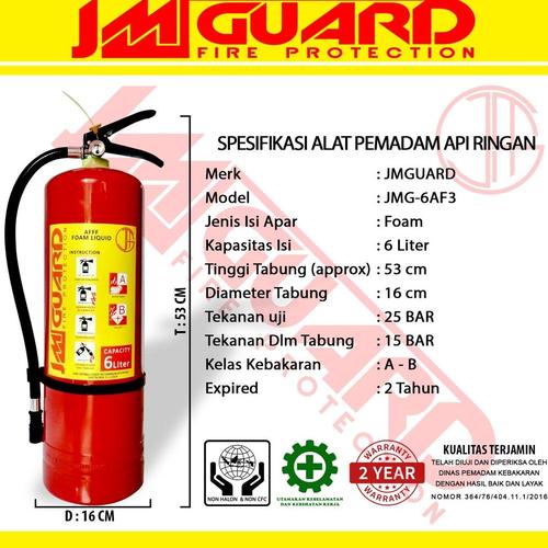 Jual APAR AFFF Foam Busa 6 Liter Alat Pemadam Api Ringan Untuk Gudang ...
