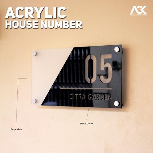 Jual Nomor Rumah Custom Akrilik / Acrylic Sign Nomer Rumah - Kota ...