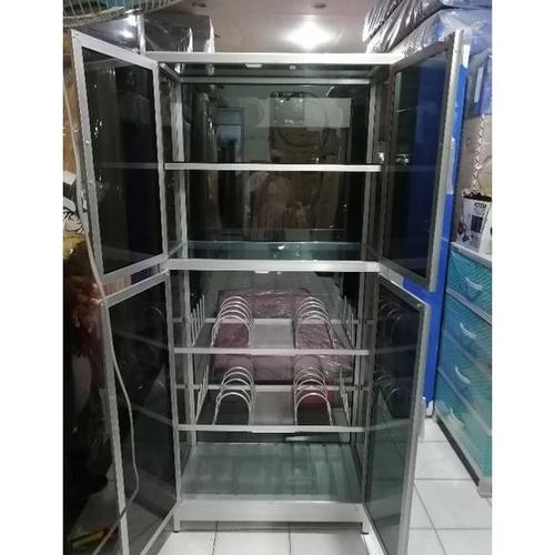 Jual rak piring full box / lemari piring / lemari dapur alumunium - 2 ...