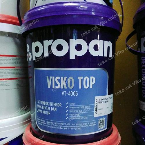 Jual Propan Cat Tembok Interior VISKO TOP VT-4006 White-9144 25kg ...
