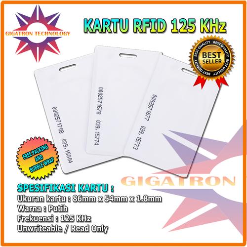 Promo Kartu RFID 125KHz Berlubang / Kartu RFID Proximity 125 KHz Tebal ...