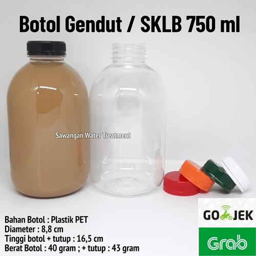 Jual Botol 750 ml Gendut / Botol 750 ml SKLB / Botol gendut mini GOJEK ...