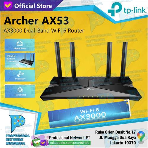 Promo TP-LINK Archer AX53 AX3000 Dual Band Gigabit Wireless WiFi 6 Router Cicil 0% 3x - Jakarta ...