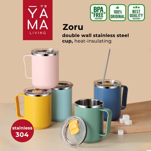 Promo YAMA ZORU Double Wall Stainless Gelas Mug Botol Minum Termos Teh ...