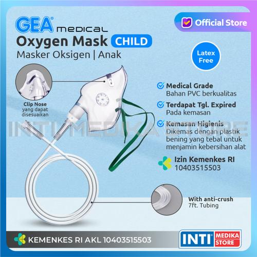 Jual GEA - Oxygen Mask Child / Masker Oksigen Anak - - INTI MEDIKA ...