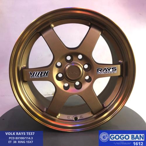 Jual VELG VOLK RAYS TE37 R15 PCD 4X100 4X114 LEBAR 7 BRONZE - Kab. Sidoarjo - Gogo Ban | Tokopedia