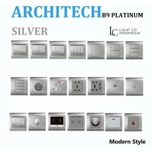Jual Saklar Architech Platinum Silver Series - Kota Denpasar - Light Co ...
