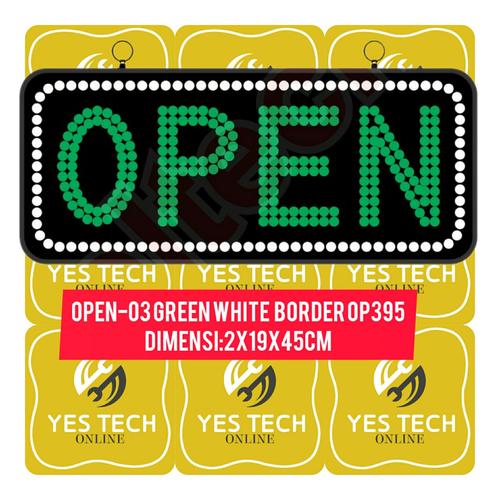 Jual LED Logo Sign Board Tanda Buka OPEN-3 Merah Kuning Hijau Biru ...